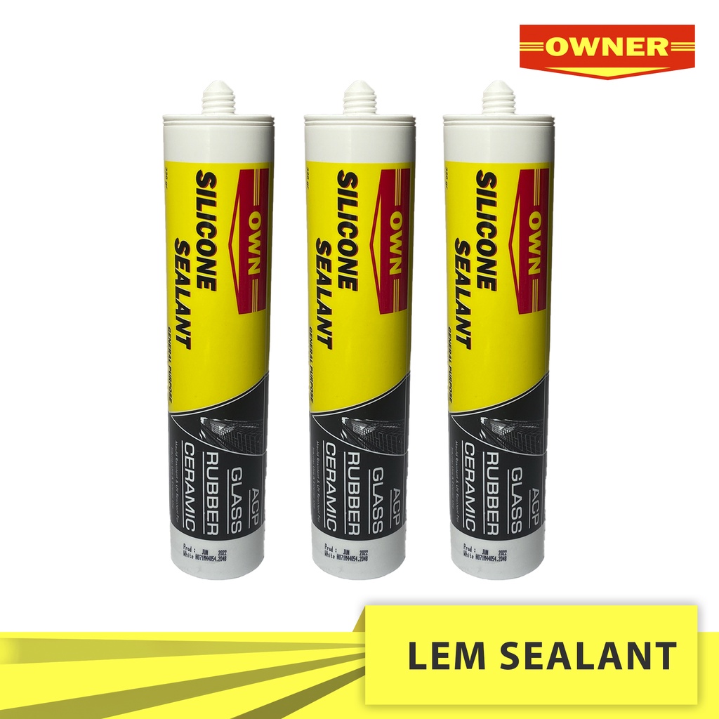 Jual LEM KACA / LEM SILICONE / LEM SEAL / LEM SILEN / LEM SEALANT OWNER ...