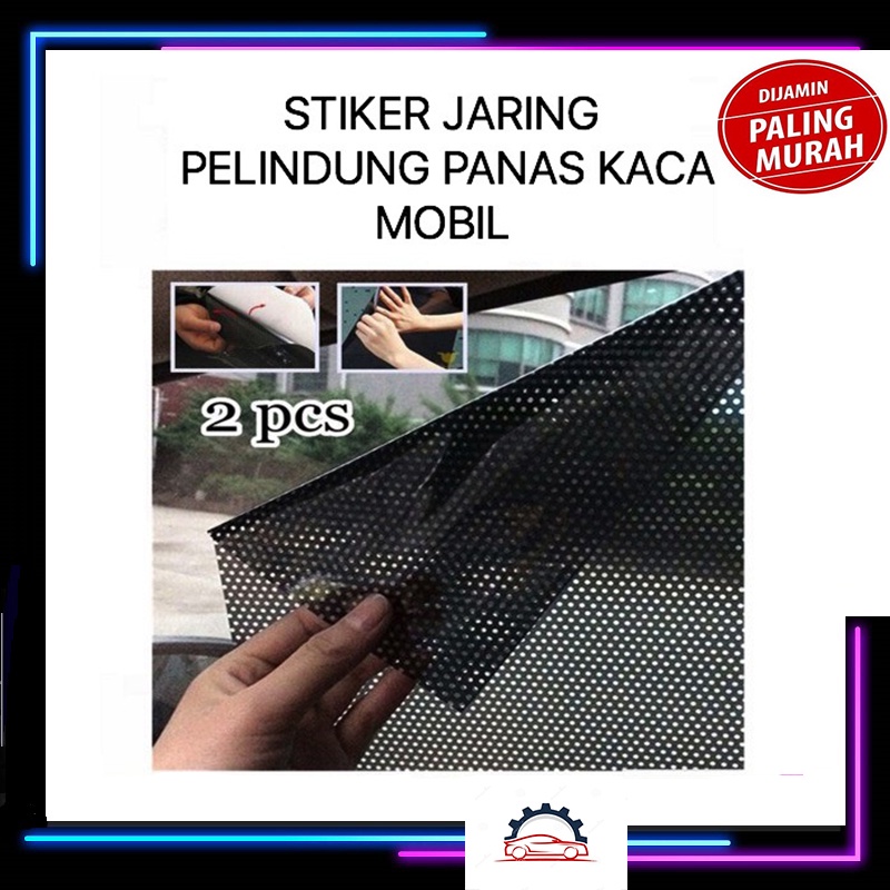 Jual STIKER TABIR SURYA STICKER SUN SHIELD KACA MOBIL ISI 2 PCS ...