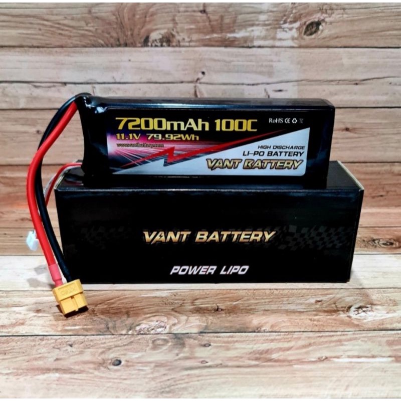 Jual Lipo Vant 3S 7200 Mah 100C | Shopee Indonesia