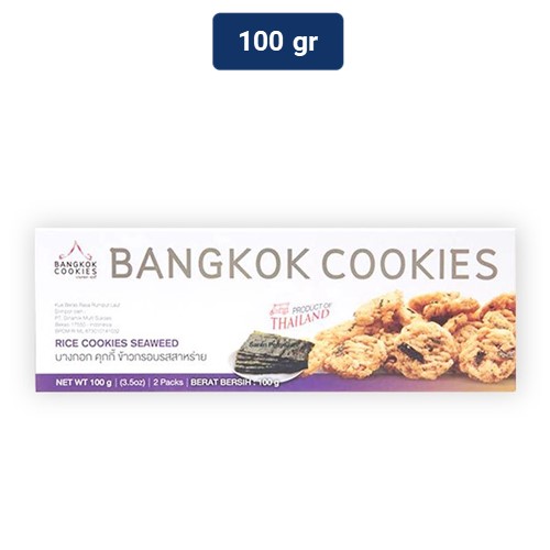 Jual Bangkok Cookies Rice Cookies Seaweed Kue Beras Rasa Rumput Laut ...