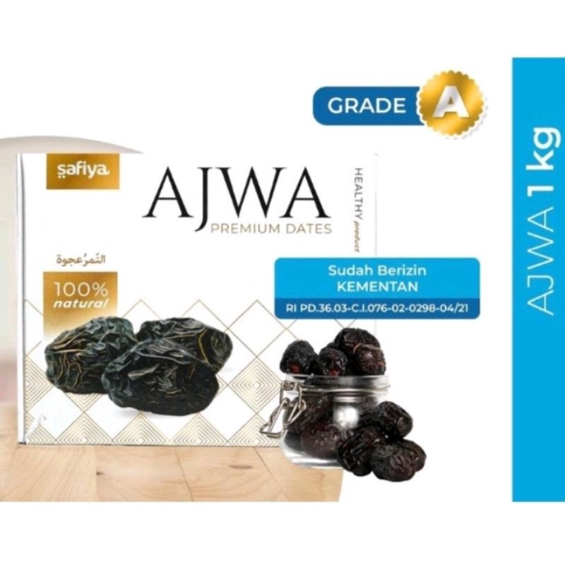 Jual Ajwa Safiya Premium 1 Kg | Ajwa Sultan Tamoor Premium | Shopee ...