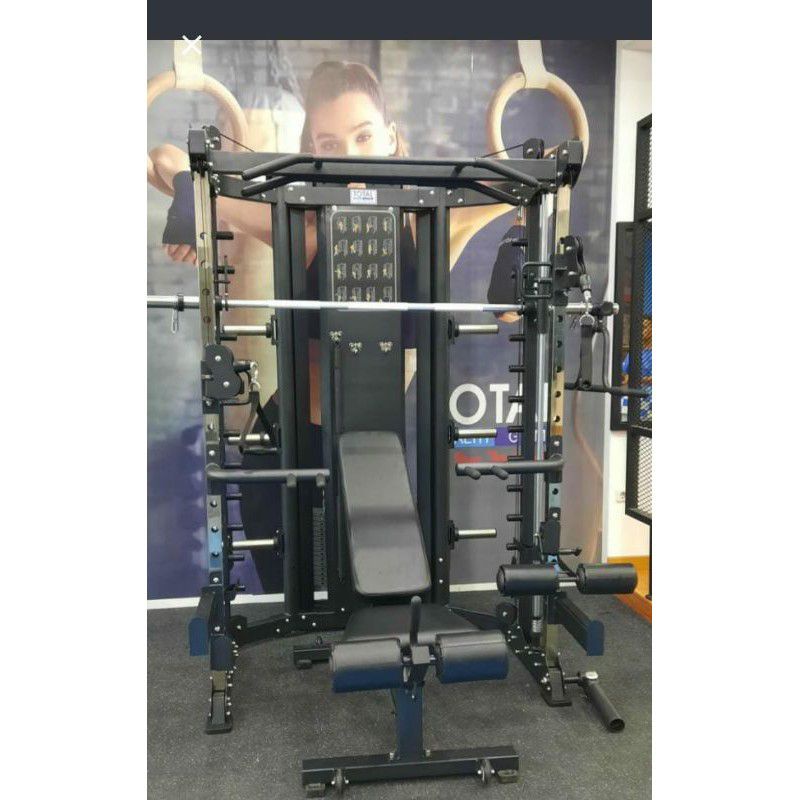 Jual Multi Guna White Smith Machine Plus Adjustable Bench | Shopee ...