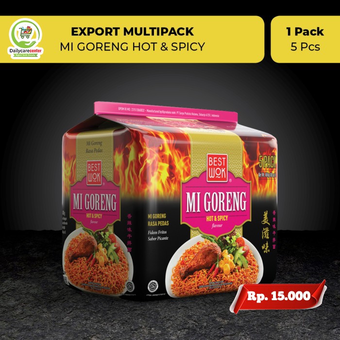 Jual Mie Goreng BEST WOK Mie Instant isi 5 bungkus (1 pack) | Shopee ...