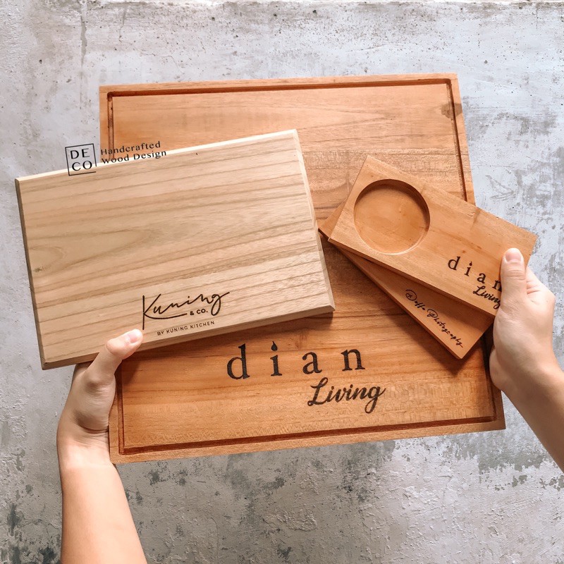 Jual [JASA LASER KAYU] [BELUM TERMASUK TALENAN] Deco Plate Grafir Kayu ...
