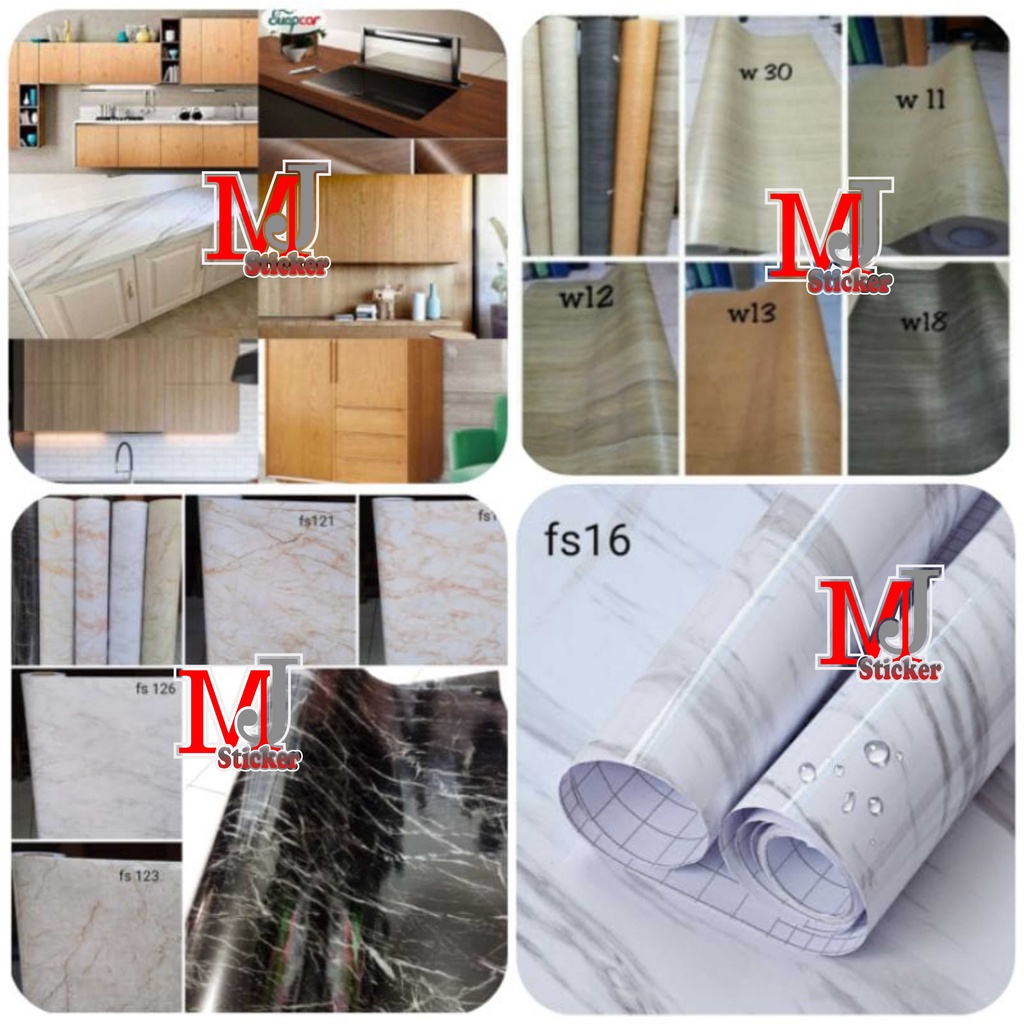 Jual hpl stiker wallpaper decosheet PVC pelapis meja furniture HPL kayu ...