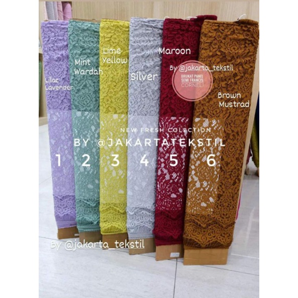 Jual [ 456 ] BAKAL KAIN BROKAT / BRUKAT PANEL SEMI FRANCIS SOLTIS ...