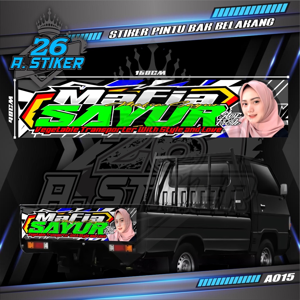 Jual Stiker Decal Bak Belakang MAFIA SAYUR All Pick Up Pick Up L300 ...