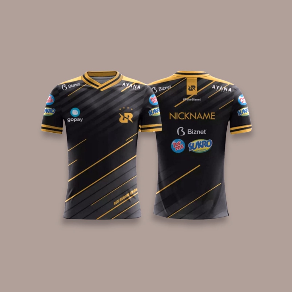 Jual JERSEY RRQ E-SPORT HITAM 2021 FREE NICKNAME | Shopee Indonesia