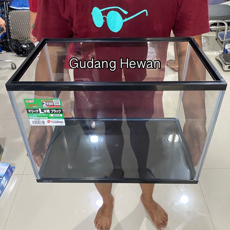 Jual (GOJEK) GEX L AQUARIUM - 40x26x28 CM - AKUARIUM IKAN HIAS | Shopee Indonesia