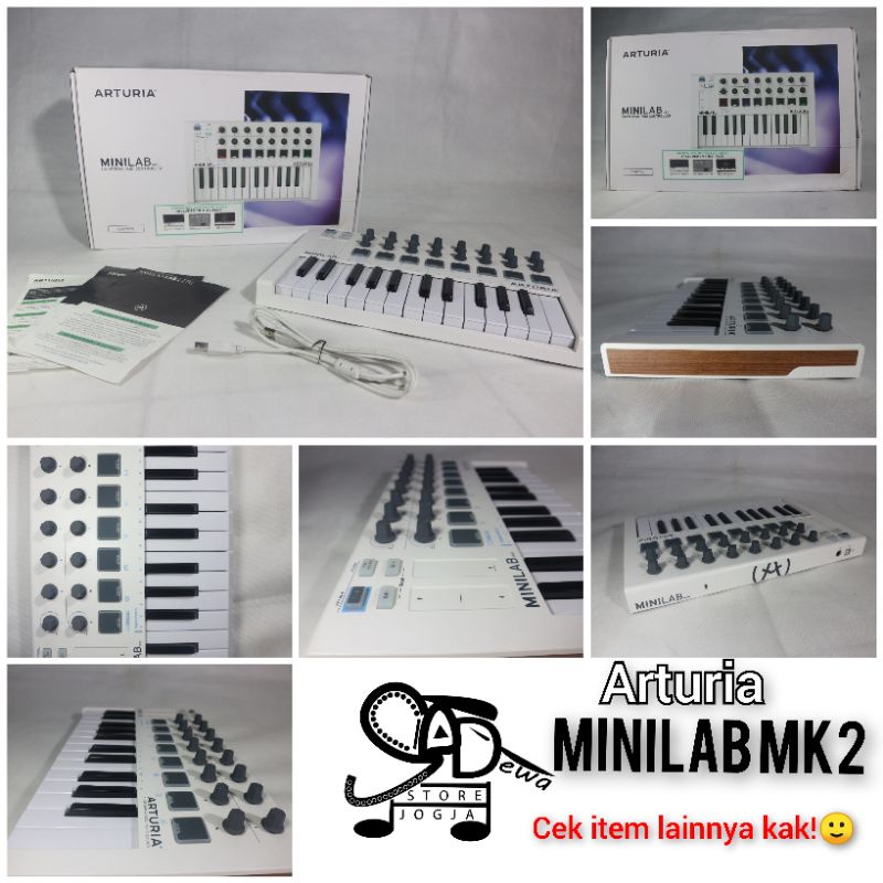 Jual ARTURIA MINILAB MK2 MIDI CONTROLLER MINI LAB MKII KEYBOARD CONTROLER 2ND MULUS | Shopee ...