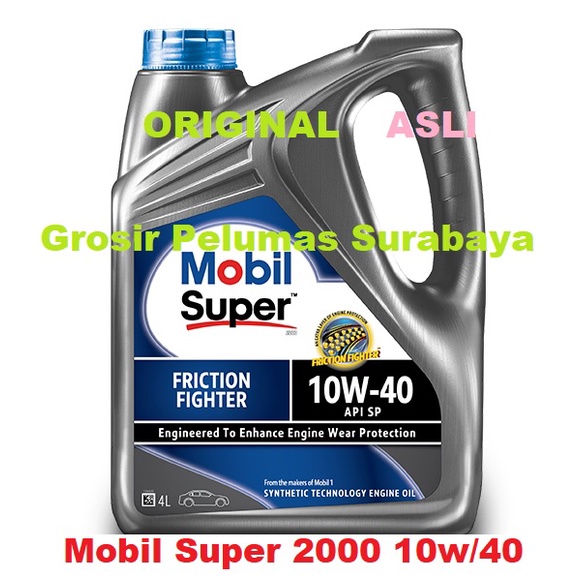 Jual ORIGINAL Oli Mobil1 Mobil Super 2000 10w 40 Super Friction Fighter ...