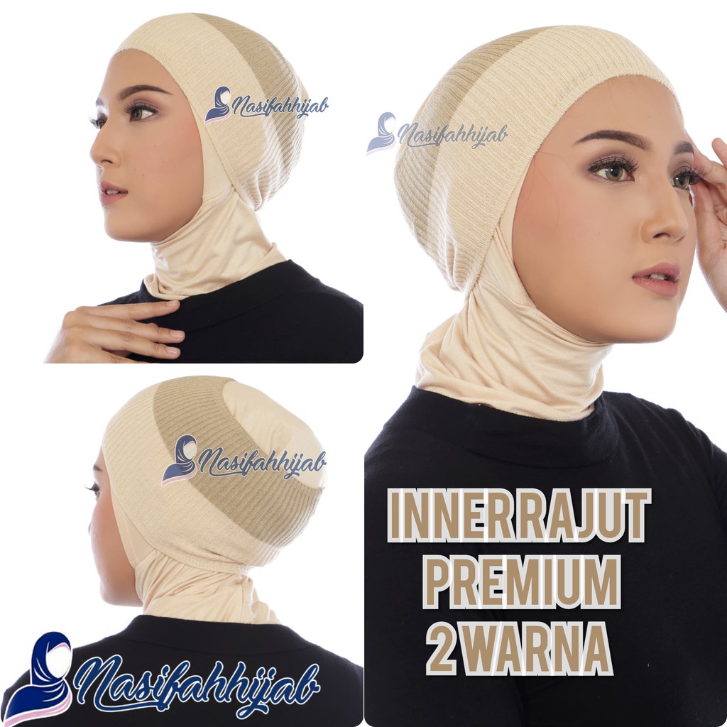 Jual Nasifah Hijab - Inner Rajut PREMIUM 2 WARNA / Bandana Rajut ...