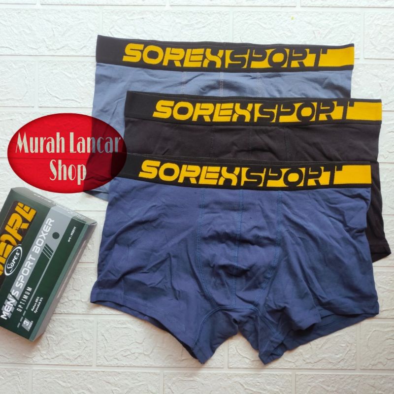 Jual Boxer Pria Sorex Man M 3011 Full Katun | Celana Dalam Pria Dewasa ...