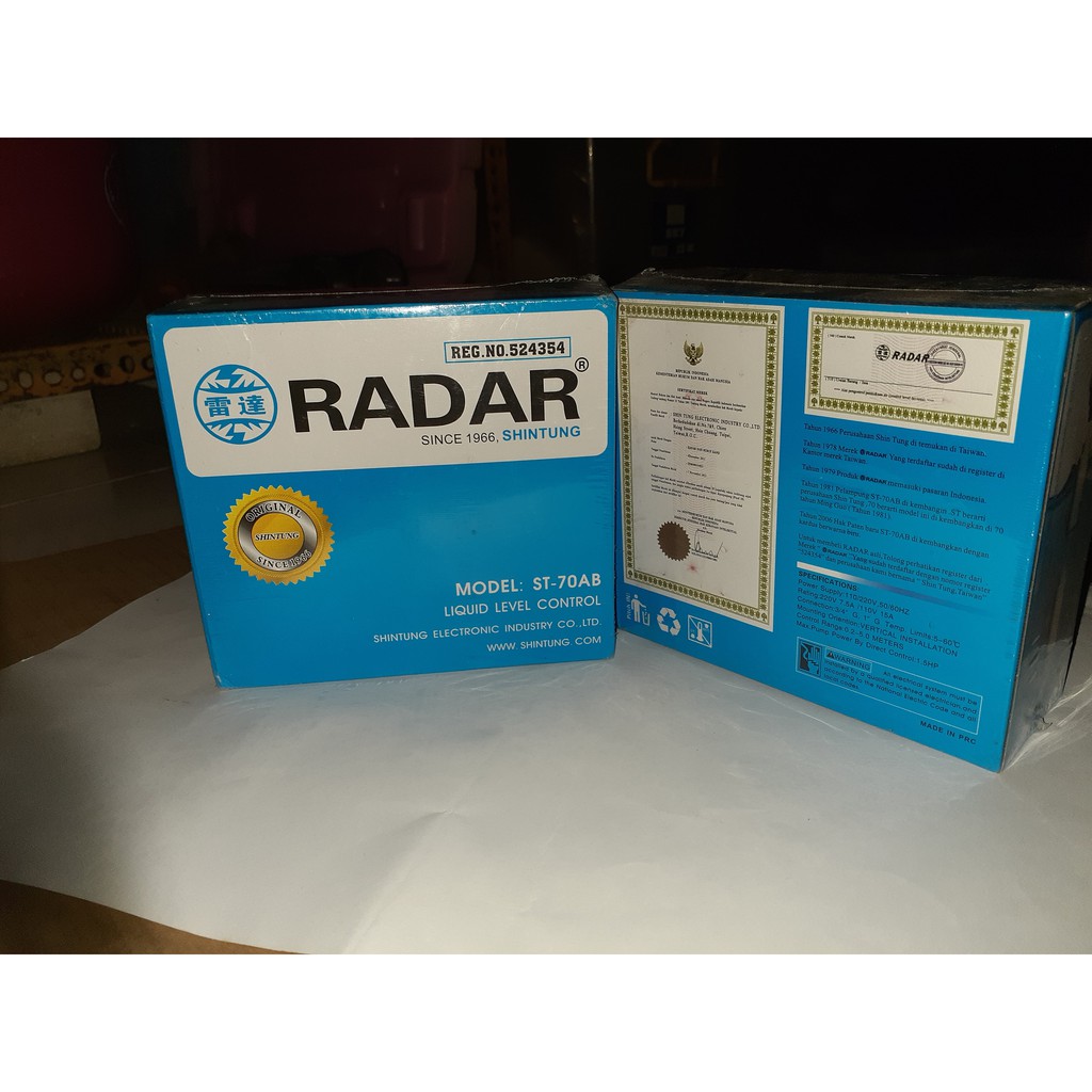 Jual RADAR SHINTUNG ORIGINAL - Pelampung Otomatis Air Toren | Shopee ...