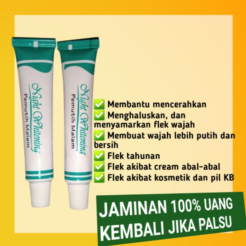 Jual Night Whitening Salep Flek Hitam Membandel Cream Penghilang Flek Hitam | Shopee Indonesia
