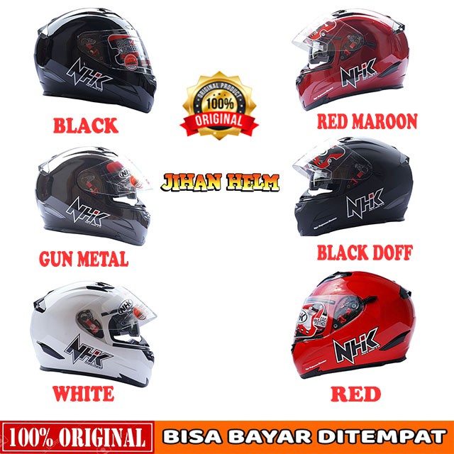 Jual HELM / HELM NHK / HELM NHK FULL FACE RX9 POLOS TERMURAH | Shopee ...