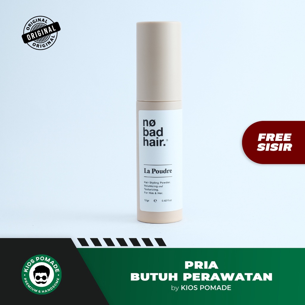 Jual No Bad Hair La Poudre Hair Powder Spray Pomade Bubuk Bedak Rambut ...