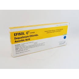 Jual EFISOL LOZ 10 TABLET/ OBAT RADANG TENGGOROKAN/TABLET HISAP/OBAT ...