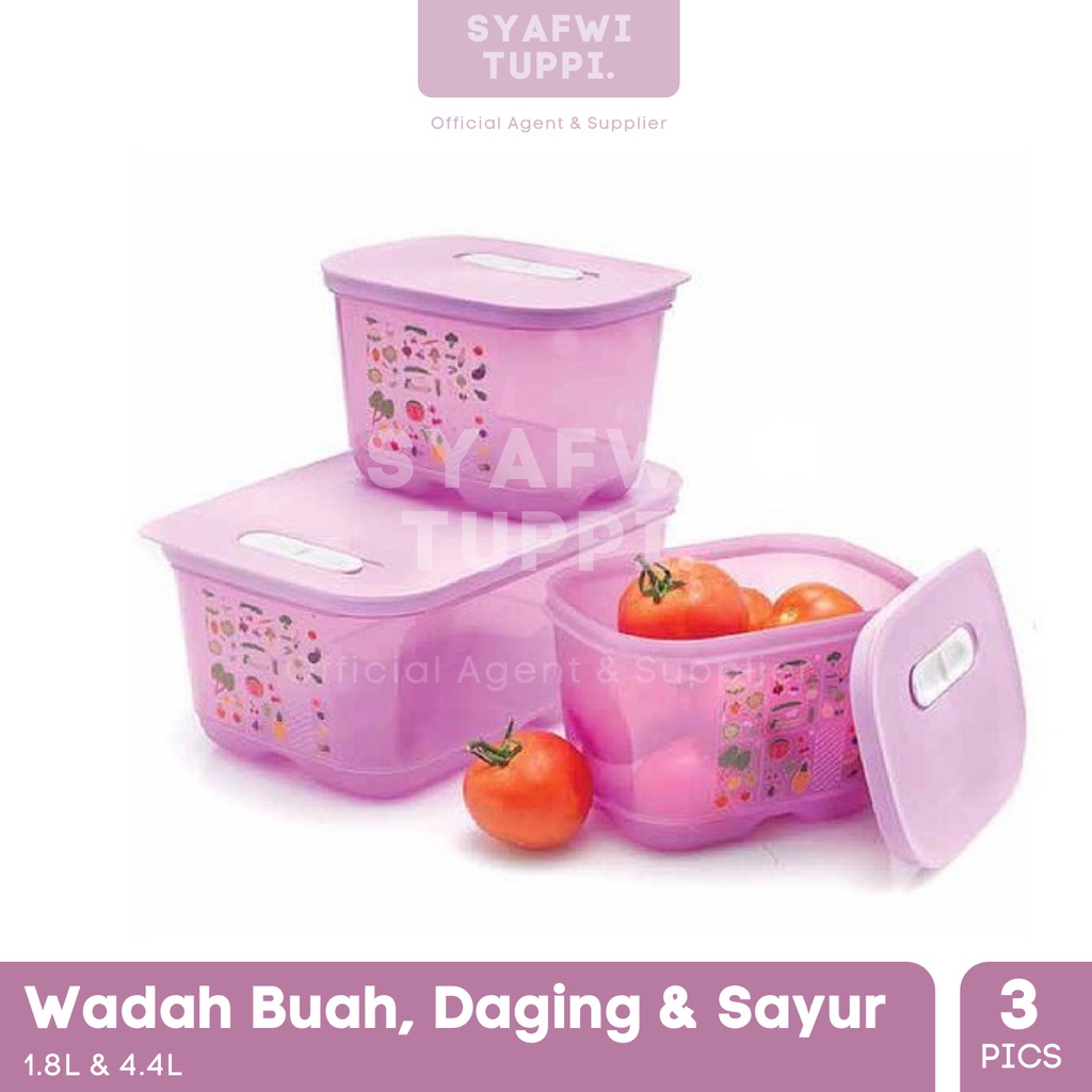 Jual Wadah/Kotak/Box/Toples/Tempat Penyimpanan Daging Buah Sayur Kulkas ...