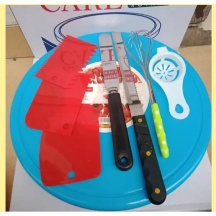 Jual alat hias kue meja putar kue set penghias kue lengkap alat hias ...