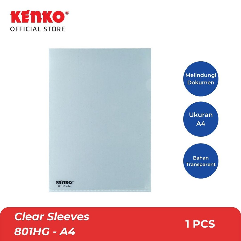 Jual KENKO CLEAR HOLDER / File Organizer / Map Plastik Bening 801HG ...