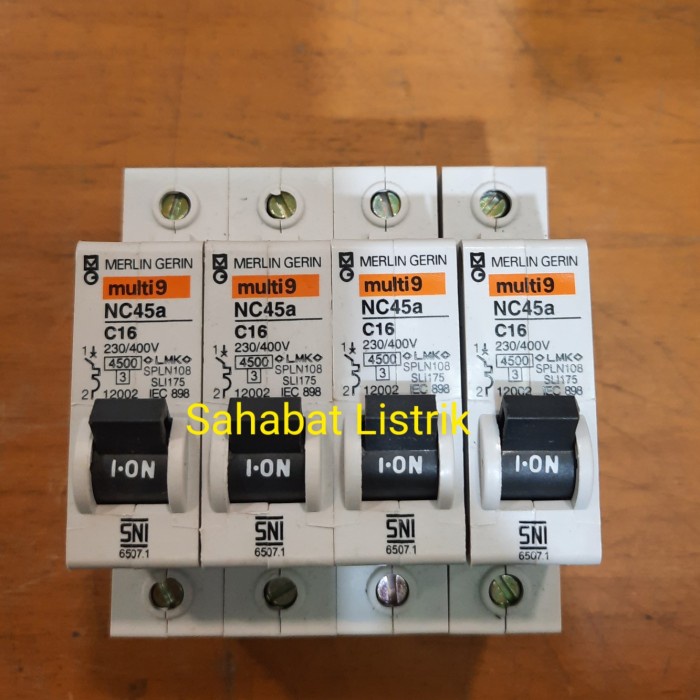 Jual Buruan Mcb Merlin Gerin Nc45A 1P 6A 10A 16A 20A Harga Murah Sale!!! | Shopee Indonesia