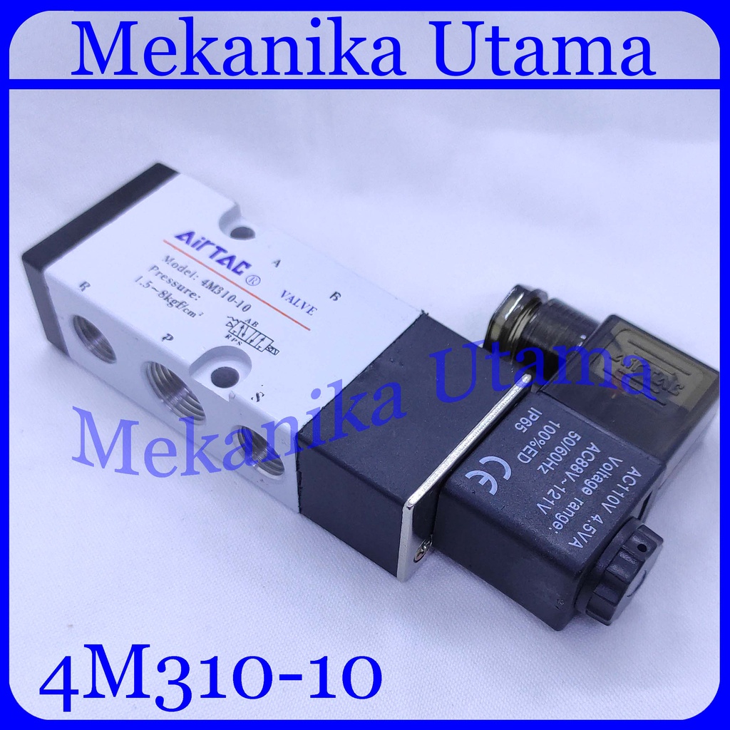 Jual Airtac 4M310-10 drat 3/8" Pneumatic Solenoid Valve Namur, Selenoid Valve Angin Airtac Namur ...