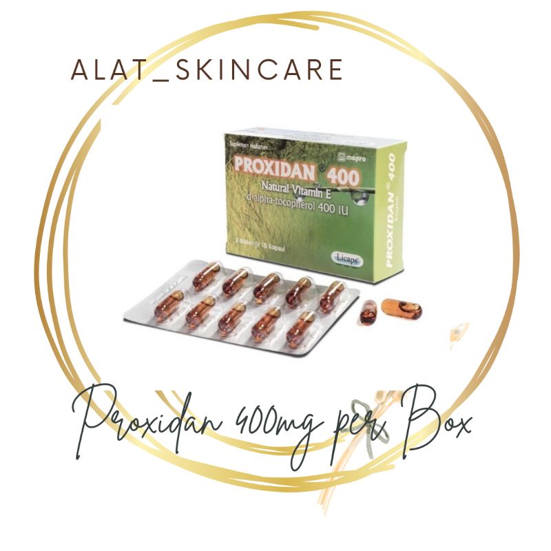 Jual PROXIDAN 400MG KAPSUL VIT E HARGA PER BOX | Shopee Indonesia