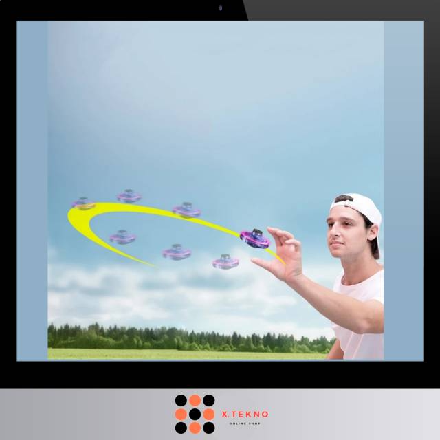Jual Flynova Spinners Most Tricked-Out Hand Flying Spinner Mini UFO LED ...