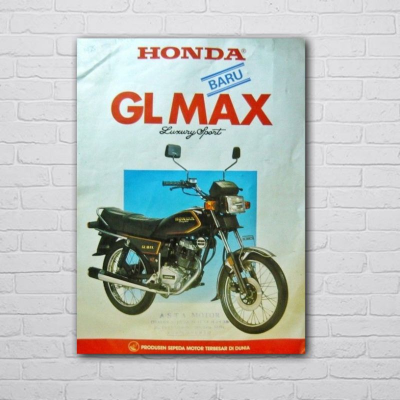 Jual poster otomotif / wall collage poster iklan motor jadul | Shopee ...