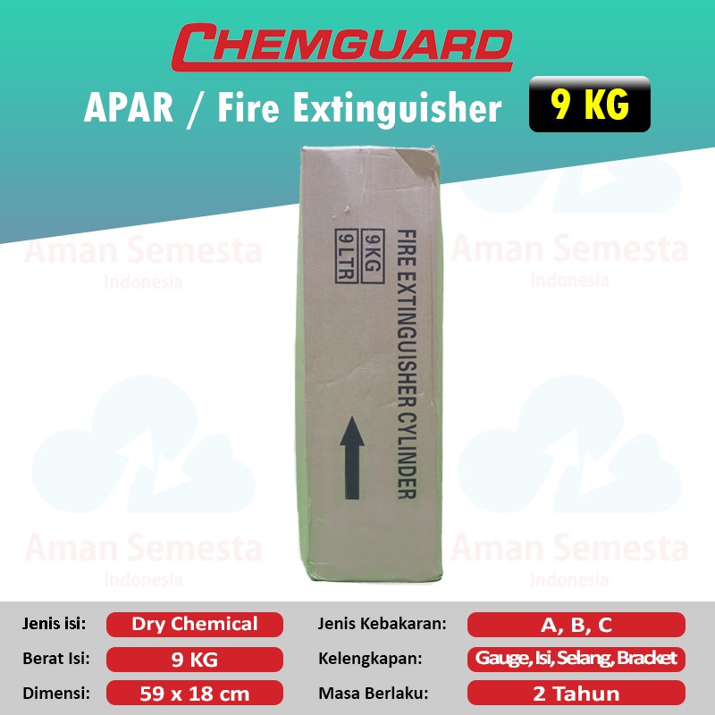 Jual APAR 9 KG ABC Powder CHEMGUARD - Alat Pemadam Api (APAR) / Fire ...