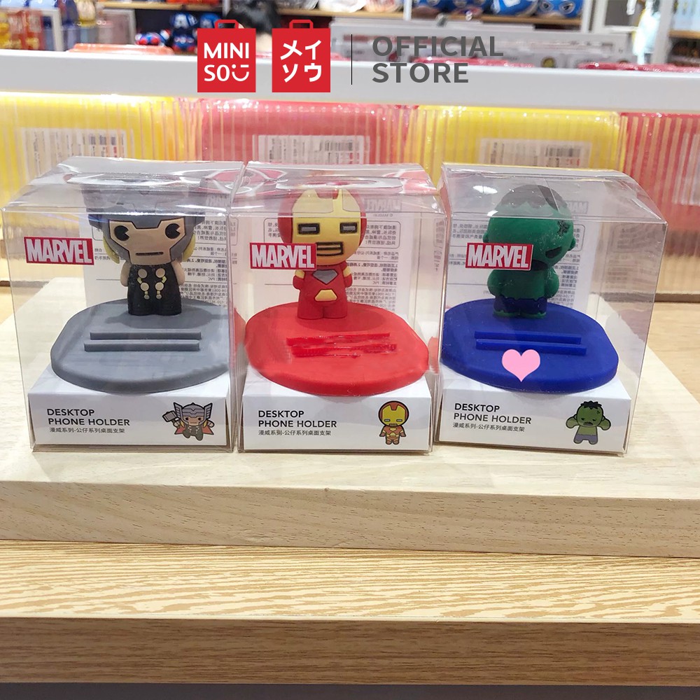 Jual Miniso Marvel Cartoon Doll Universal Lazy Holder Phone Stand ...
