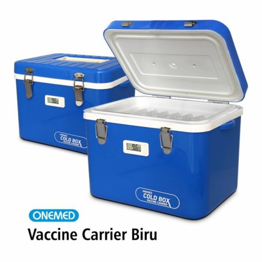 Jual OneMed Vaccine Carrier Box Biru Boks Tempat Menyimpan Vaksin ...