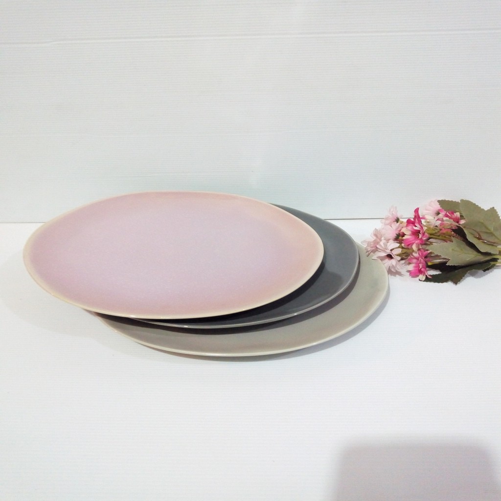 Jual 00447 Piring Salad Polos Scoot Living / Piring Keramik Full Color ...