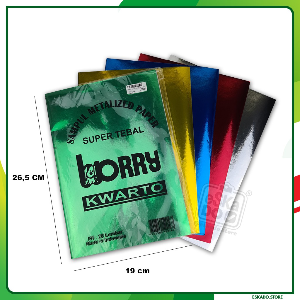 Jual Sampul Metalized Paper Super Tebal Worry Kwarto / Kuarto / Qwarto ...
