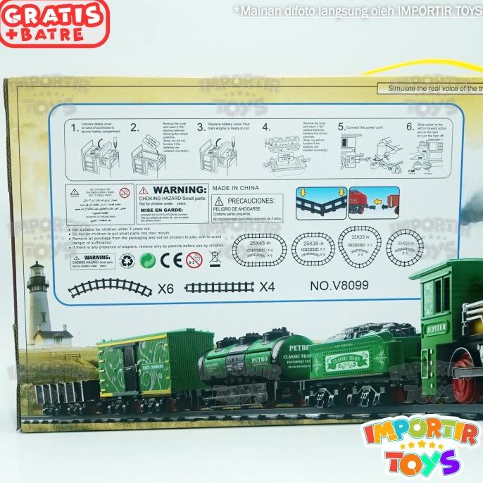 Jual Electrict Train Kereta Api Asap Set Train Mainan Kereta (Promo ...