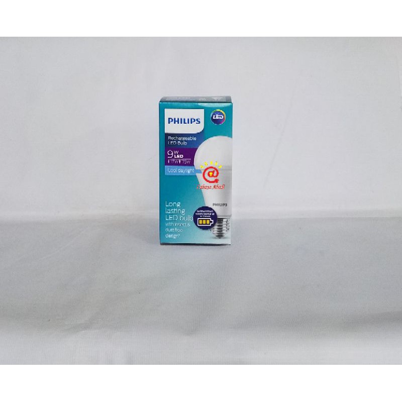 Jual Philips Rechargeable LED Bulb Bohlam Lampu LED Emergency 9 Watt ...