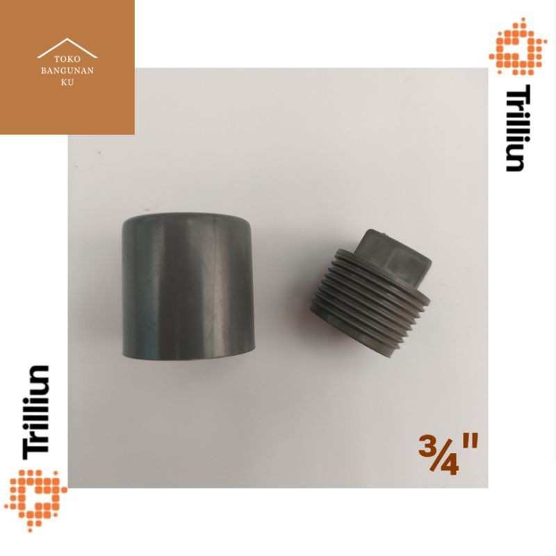 Jual Tutup Pipa Pvc 3/4 inchi - Dop Tutup PVC Drat | Shopee Indonesia