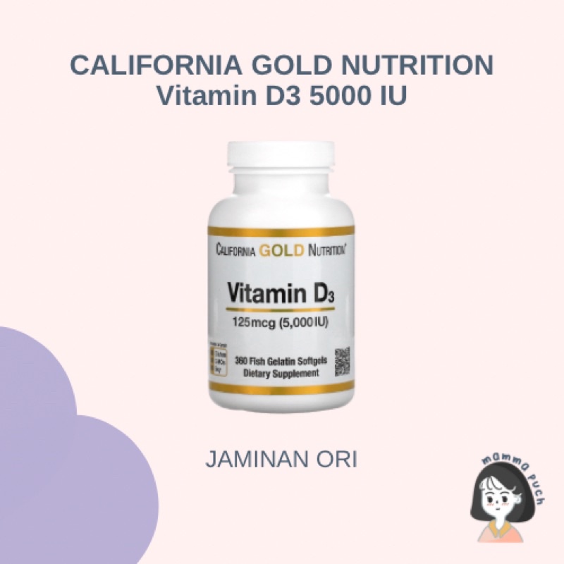 Jual VITAMIN D3 5000 IU CALIFORNIA GOLD NUTRITION | Shopee Indonesia