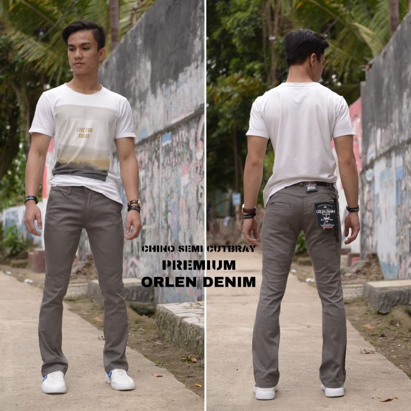 Jual Celana Panjang Pria Cutbray Chino Semi Cutbray Cowok Cowo Pria ...