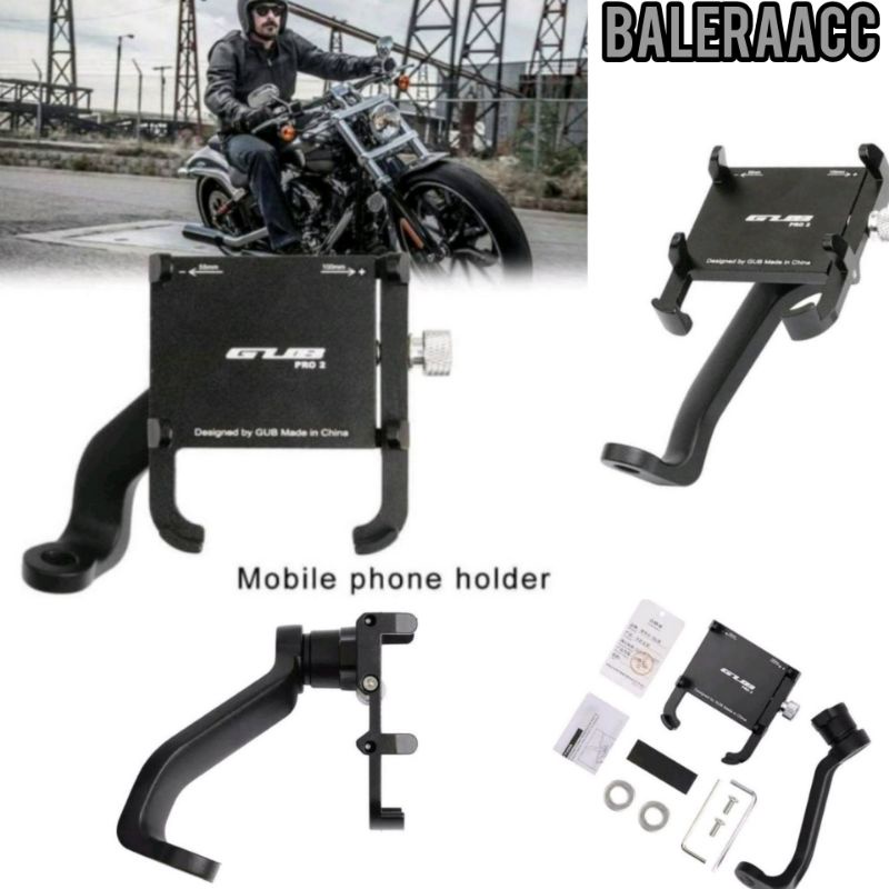 Jual GUB Pro 2 HOLDER HP PHONE GPS Motor FAZZIO VARIO 160 NMAX AEROX ...