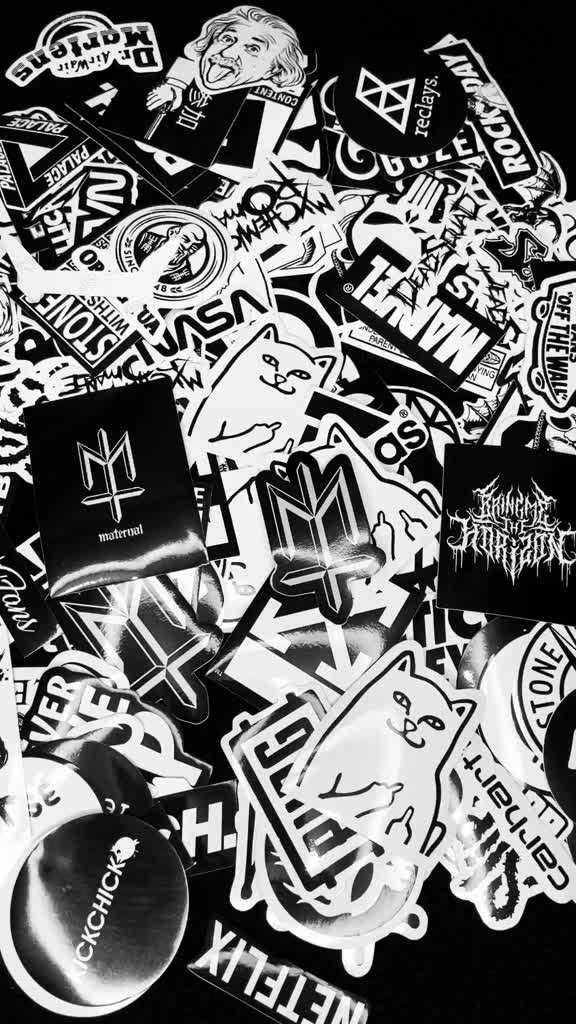 Jual sticker helm stiker pack brand music metal aesthetic MATERNAL ...