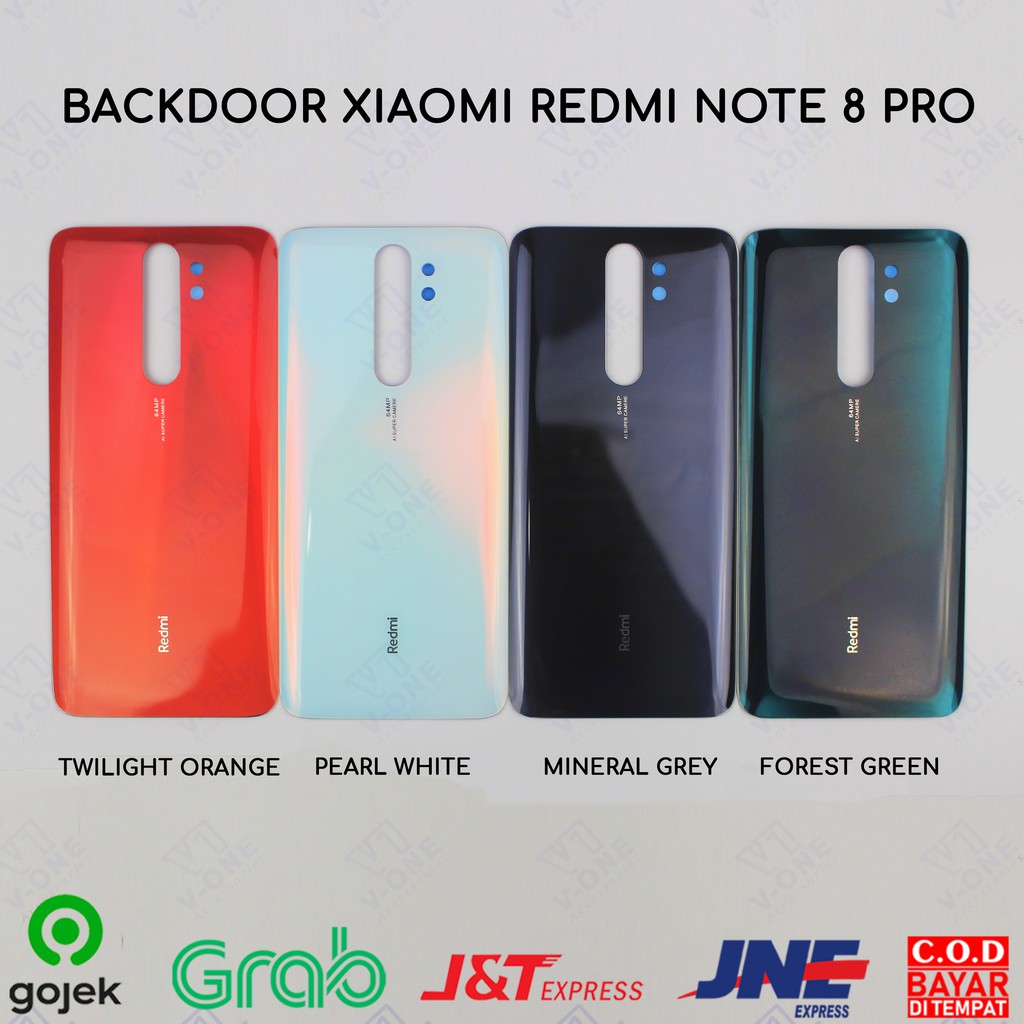 Jual Backdoor xiaomi redmi Note 8 Pro Tutup Baterai Casing Belakang ...