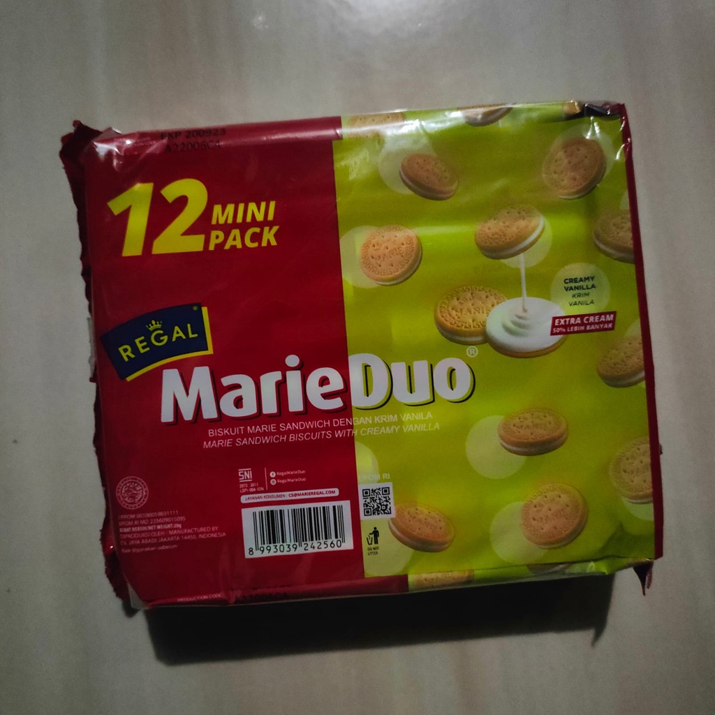 Jual Regal Marie Duo MINI PACK Milky Chocolate/ Creamy Vanilla/ Peanut ...