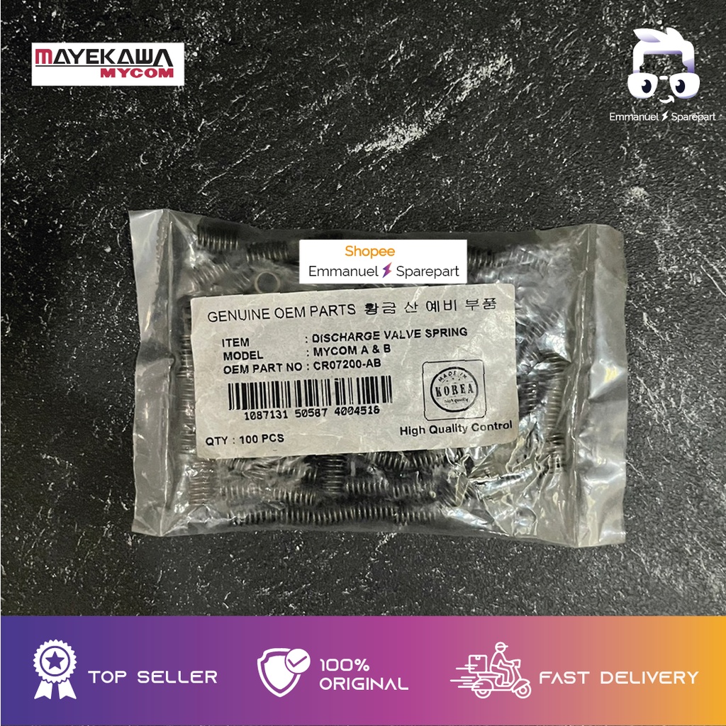 Jual MYCOM - Discharge Valve Spring / Per Buang MYCOM Type A & B ...