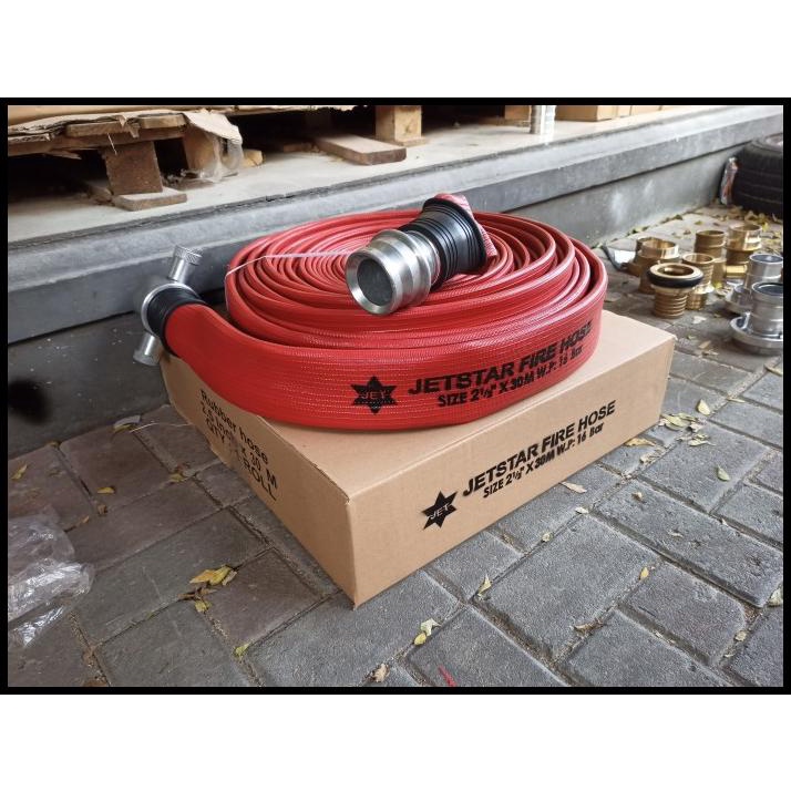 Jual Fire Hose Rubber 2"X30M Selang Pemadam Hydrant Jetstar / Jet Star | Shopee Indonesia