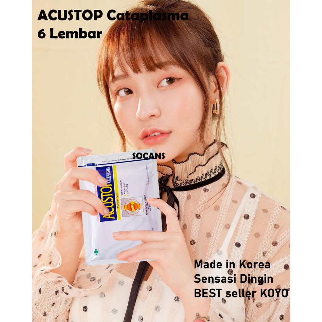 Jual ACUSTOP CATAPLASMA - DINGIN - 6 patch - koyo plaster Pereda Sakit ...
