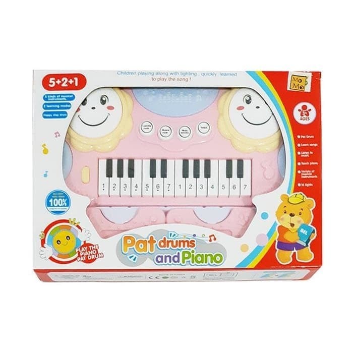 Jual Anak-Piano- Mainan Piano And Drum 2 In 1 Kids Learning Music ...