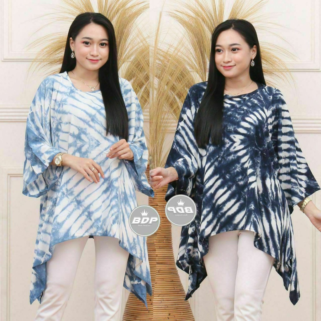 Jual BAJU BLUS SHIBUYA | BAJU SANTAI TIEDYE SIBORI JUMPUTAN MOTIF ...