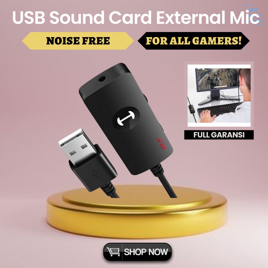 Jual Edifier HACATE USB Sound Card External Audio Microphone 3.5mm ...
